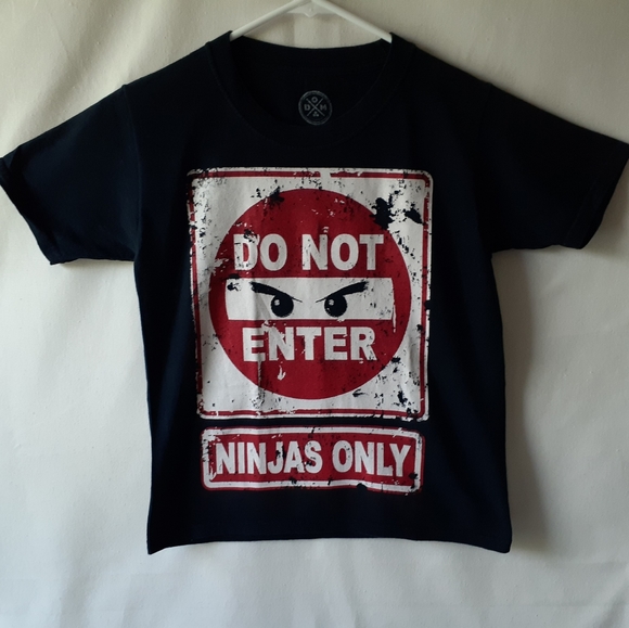 Dom | Shirts & Tops | Do Not Enter Ninjas Only Boys Short Sleeve Tshirt ...
